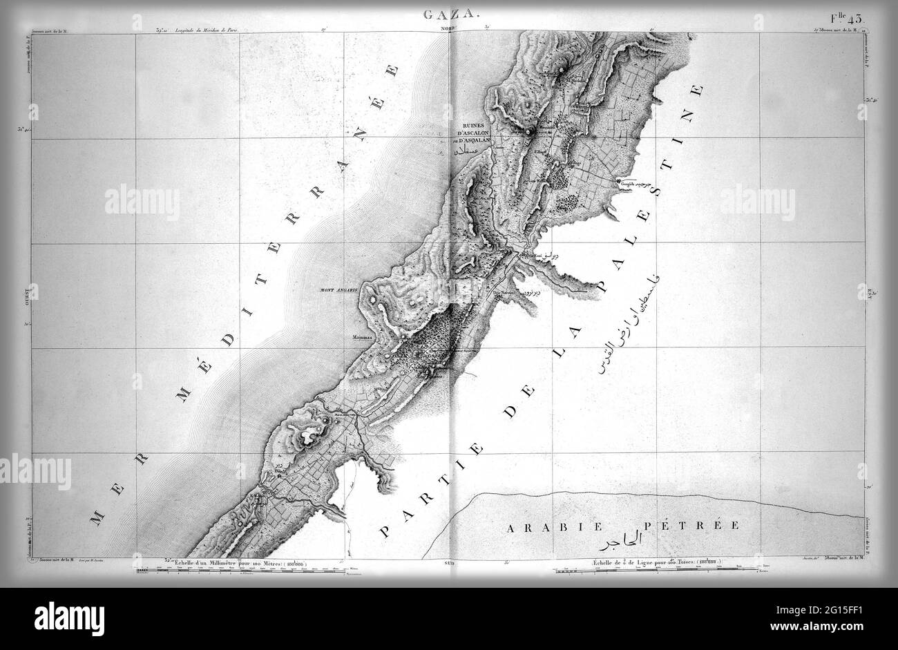 Gaza map hi-res stock photography and images - Alamy