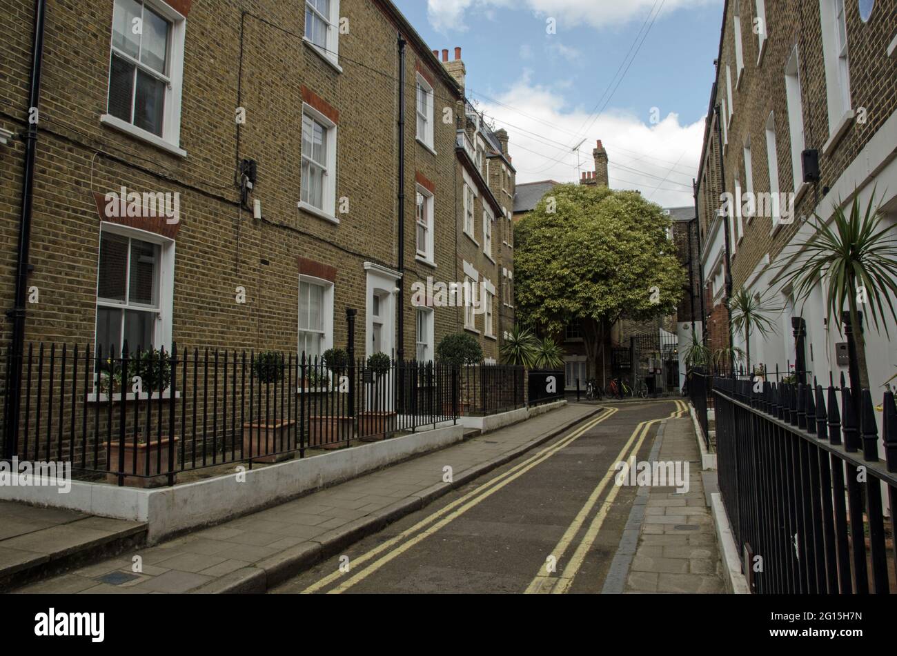 The narrow residential street known as Garbutt Place in the Marylebone ...