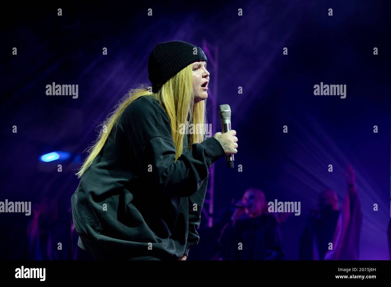 Tones And I, an award winning female Australian pop singer performs a ...