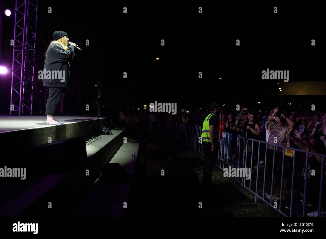 Tones And I, an award winning female Australian pop singer performs a ...