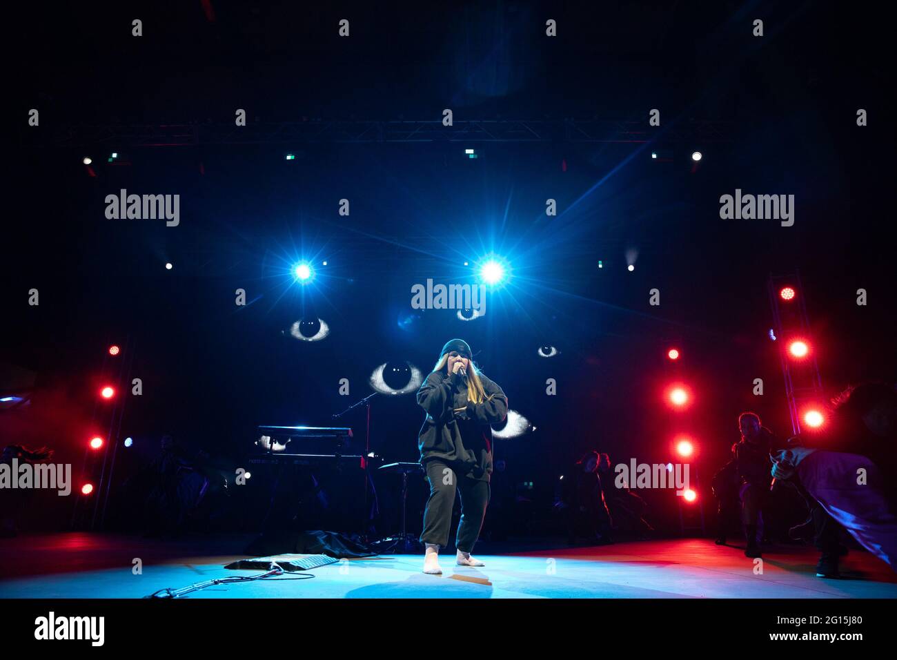 Tones And I, an award winning female Australian pop singer performs a ...