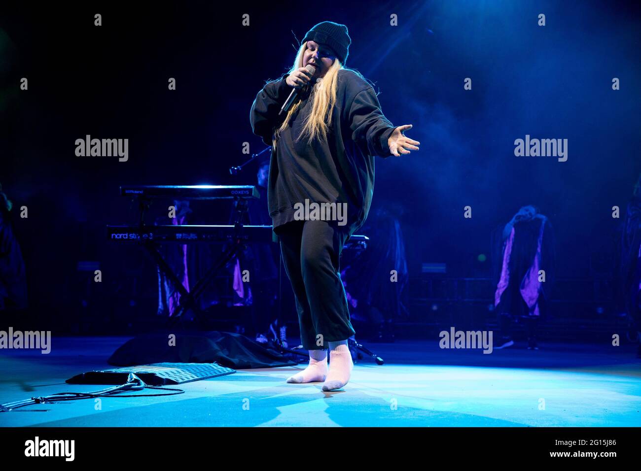 Tones And I, an award winning female Australian pop singer performs a ...