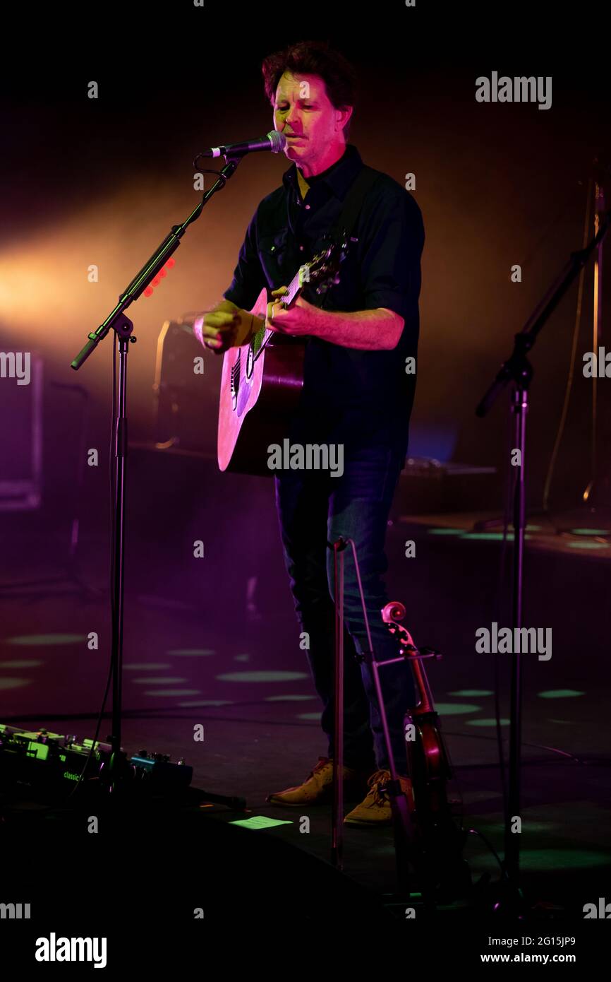 Bernard Fanning performs a live concert with his band The Black Fins in ...
