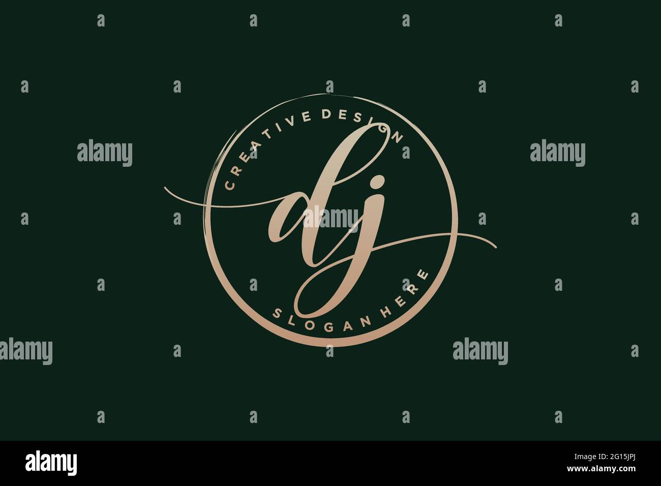 Minimal logo dj logo hi-res stock photography and images - Alamy