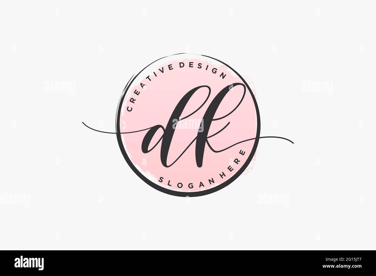 Dk initials logo hi-res stock photography and images - Alamy