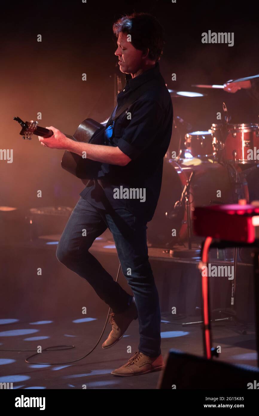 Bernard Fanning performs a live concert with his band The Black Fins in ...