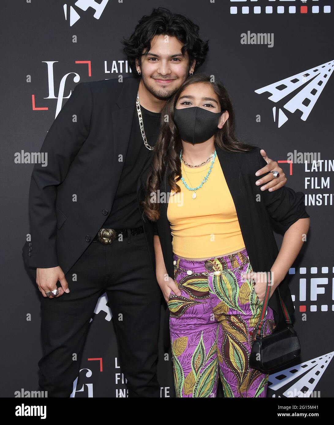 (L-R) Xolo Maridueña and Sister Oshun Ramirez arrives at the 2021 Los ...