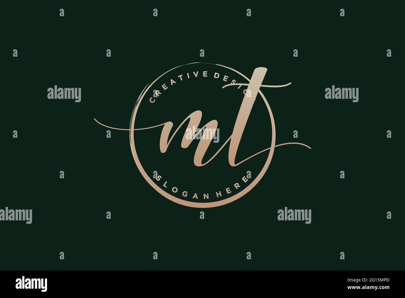 Mt initials logo Stock Vector Images - Alamy