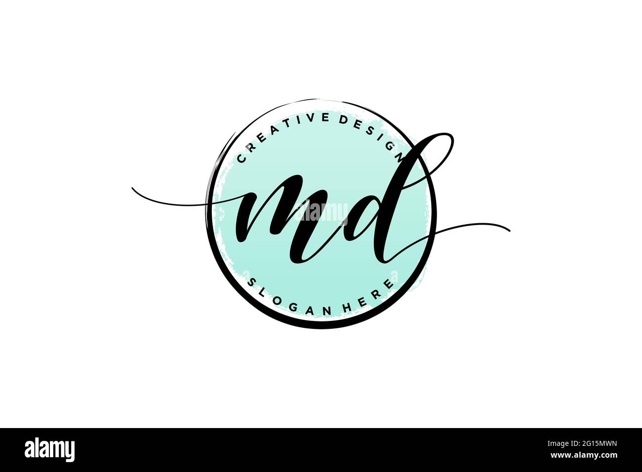 Md initials logo Stock Vector Images - Alamy