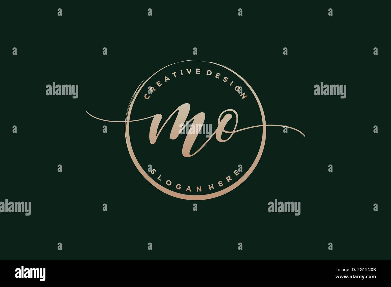 Mo monogram logo hi-res stock photography and images - Alamy