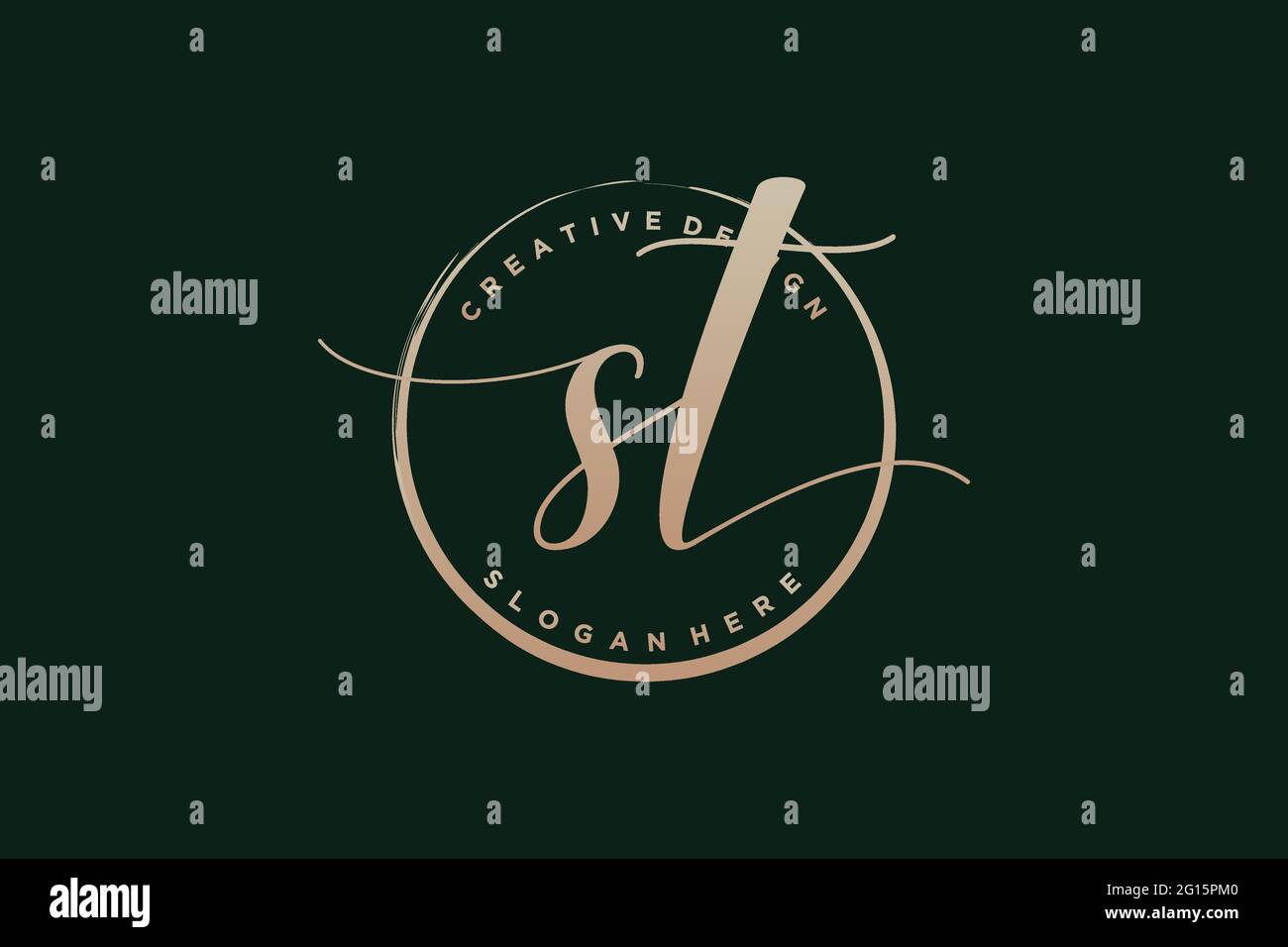 St initials logo hi-res stock photography and images - Alamy