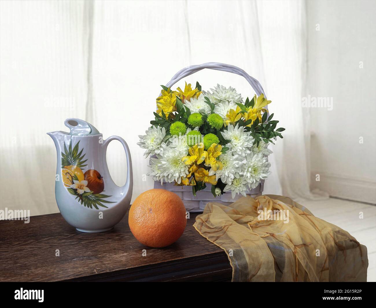 Still life with beautiful flowers Stock Photo - Alamy