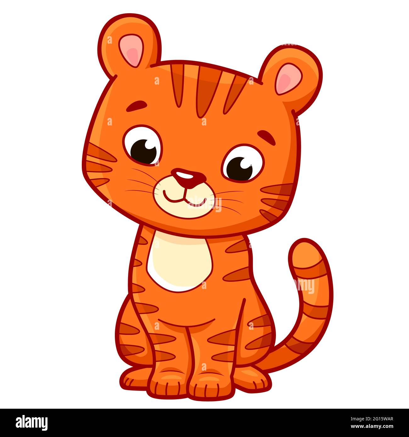 Simple Little Tiger Clipart