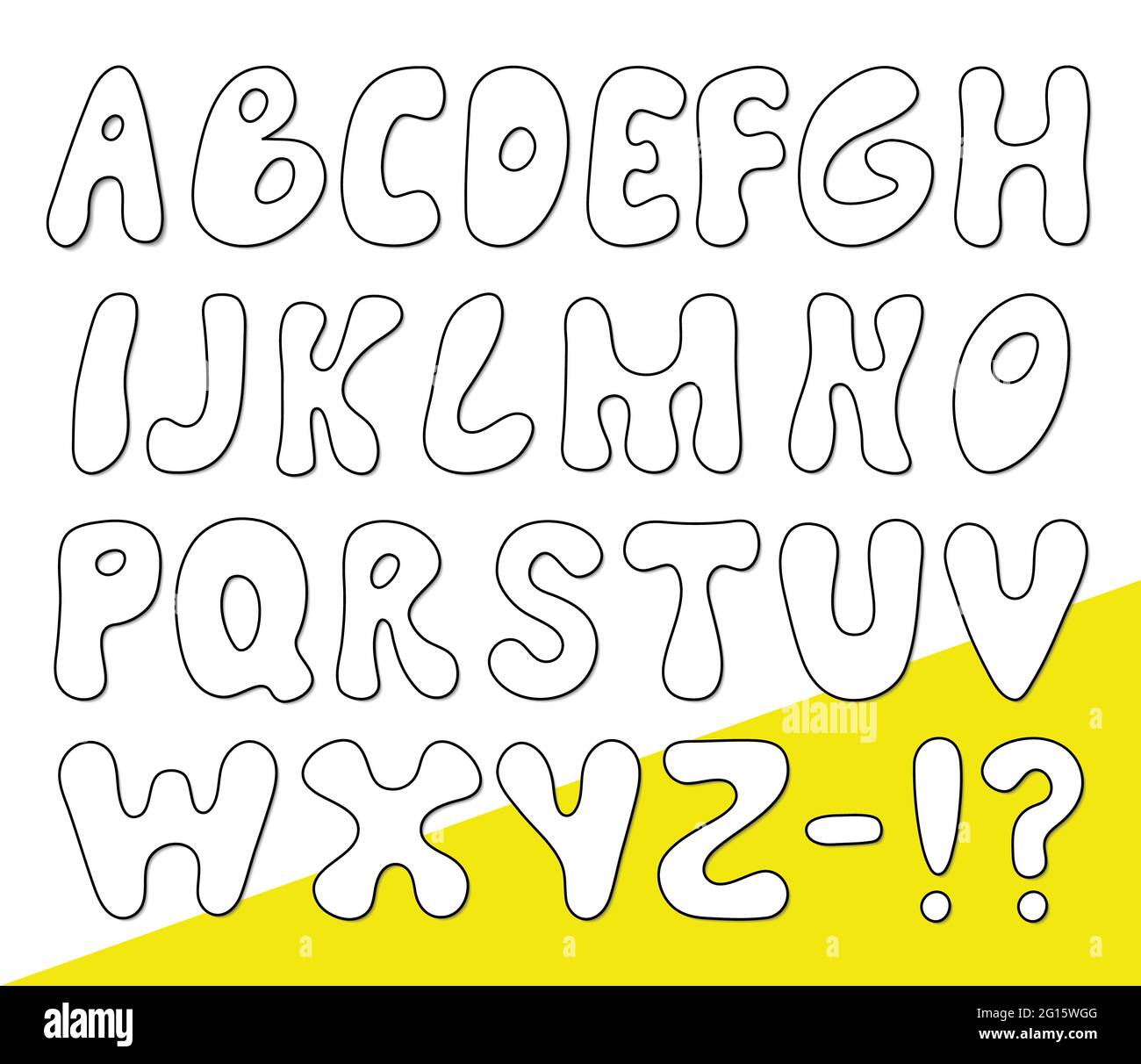 Alphabet letters for kids. Fun ABC Stock Photo - Alamy