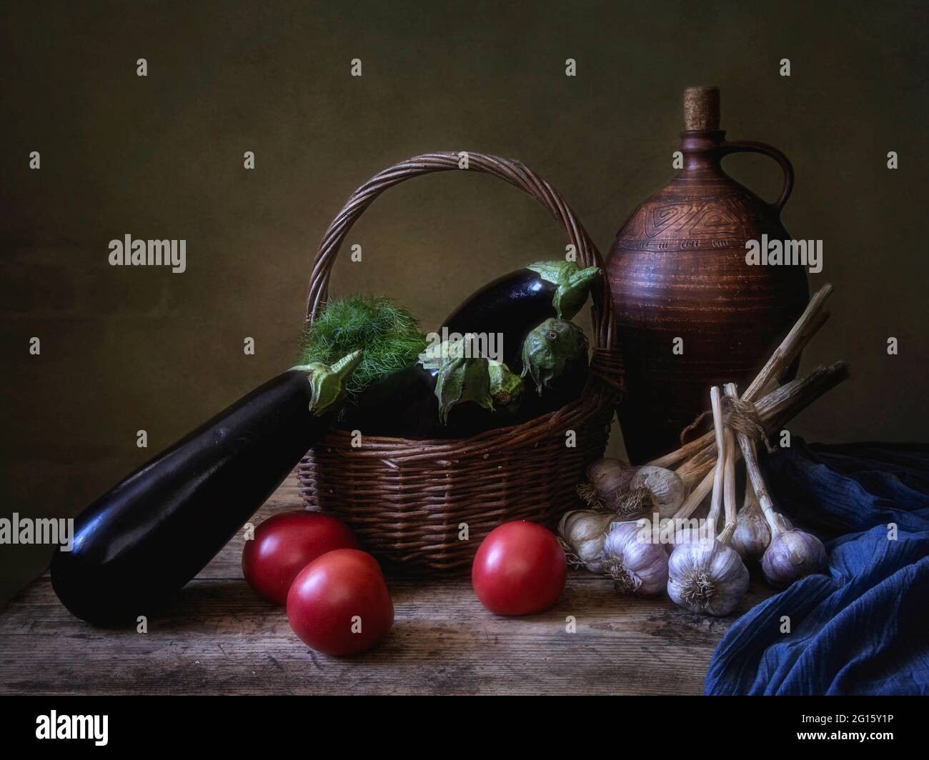 Still life with fruits and vegetables Stock Photo - Alamy