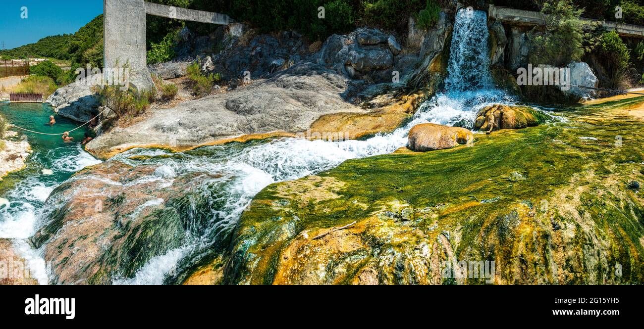 Natural spa. Thermal springs of Thermopylae in Greece Stock Photo - Alamy