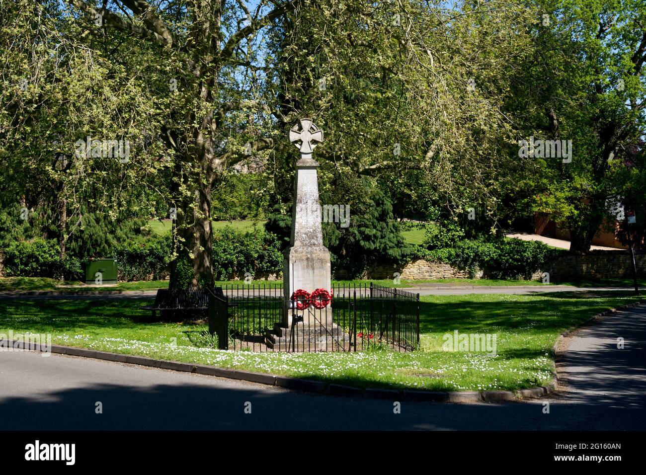 The village war memorial, Walgrave, Northamptonshire, England, UK Stock ...