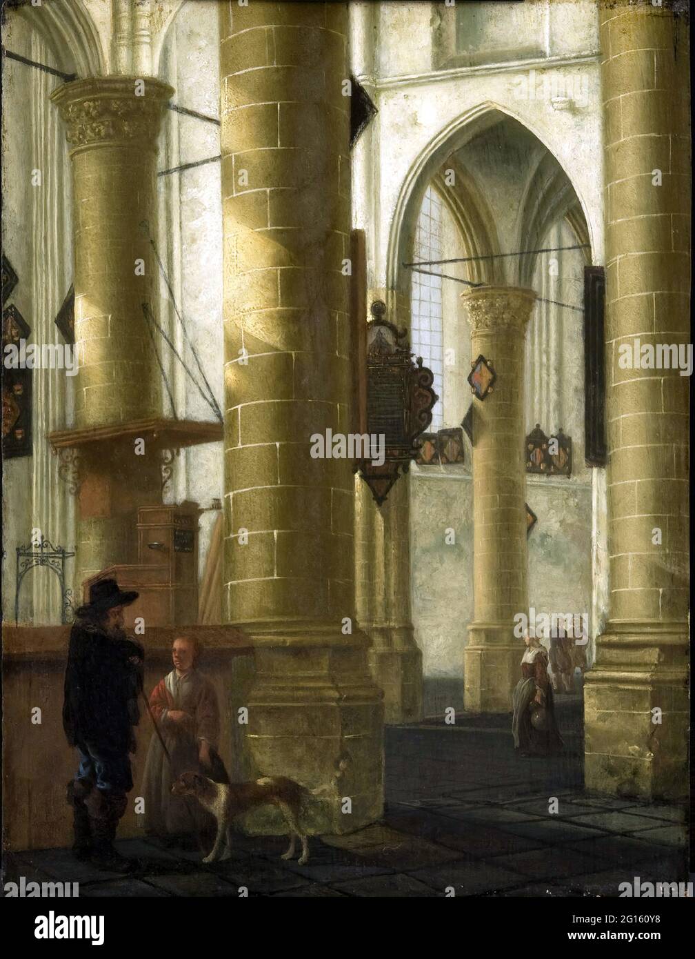Aelbert Cuyp - Interior of the Groote Kerk Dordrecht Stock Photo - Alamy