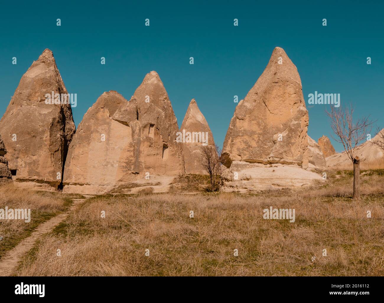 Amazing landscapes near Göreme, Cappadocia, Turkey Stock Photo - Alamy