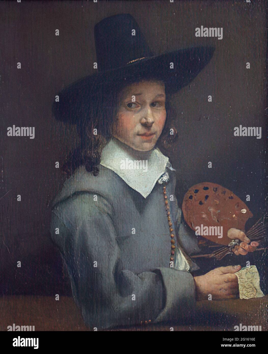 Aelbert Cuyp - Self Portrait as Boy Stock Photo - Alamy
