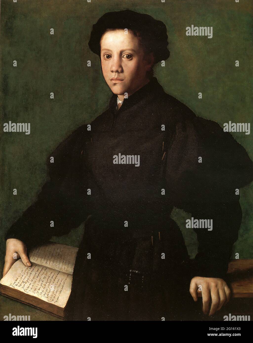 Agnolo Bronzino - Portrait of Lorenzo Lenzi Stock Photo - Alamy