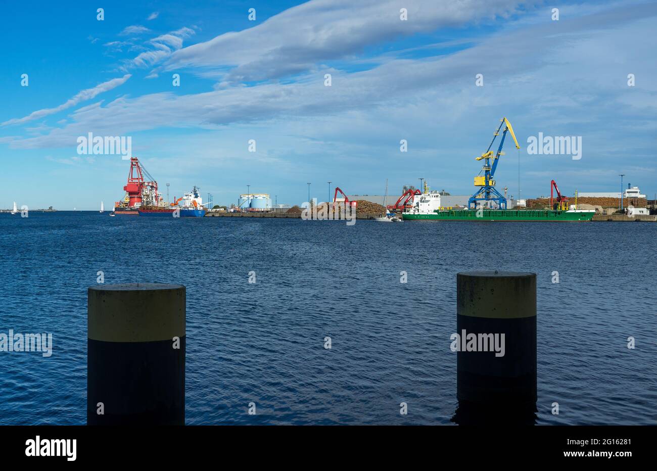 Haven view from the german city called Wismar Stock Photo - Alamy