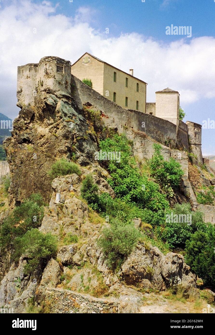 Citadel of Corte in Corsica, Mecca of Corsican culture Stock Photo - Alamy