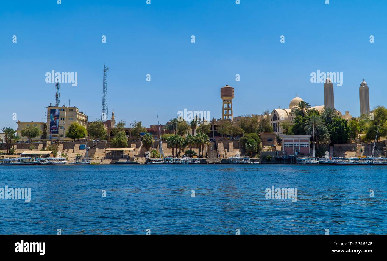 The Nile River in Aswan, Egypt Stock Photo - Alamy