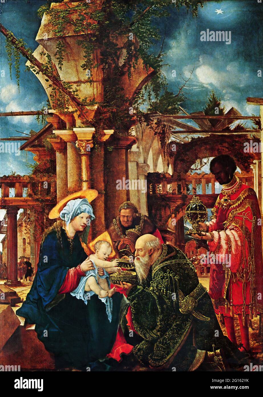 Albrecht Altdorfer - Adoration Magi 1535 Stock Photo - Alamy