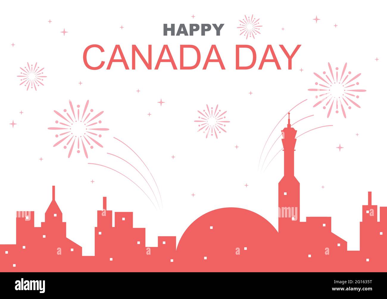 Happy Canada Day Celebration in 1st July Vector Illustration. Suitable ...