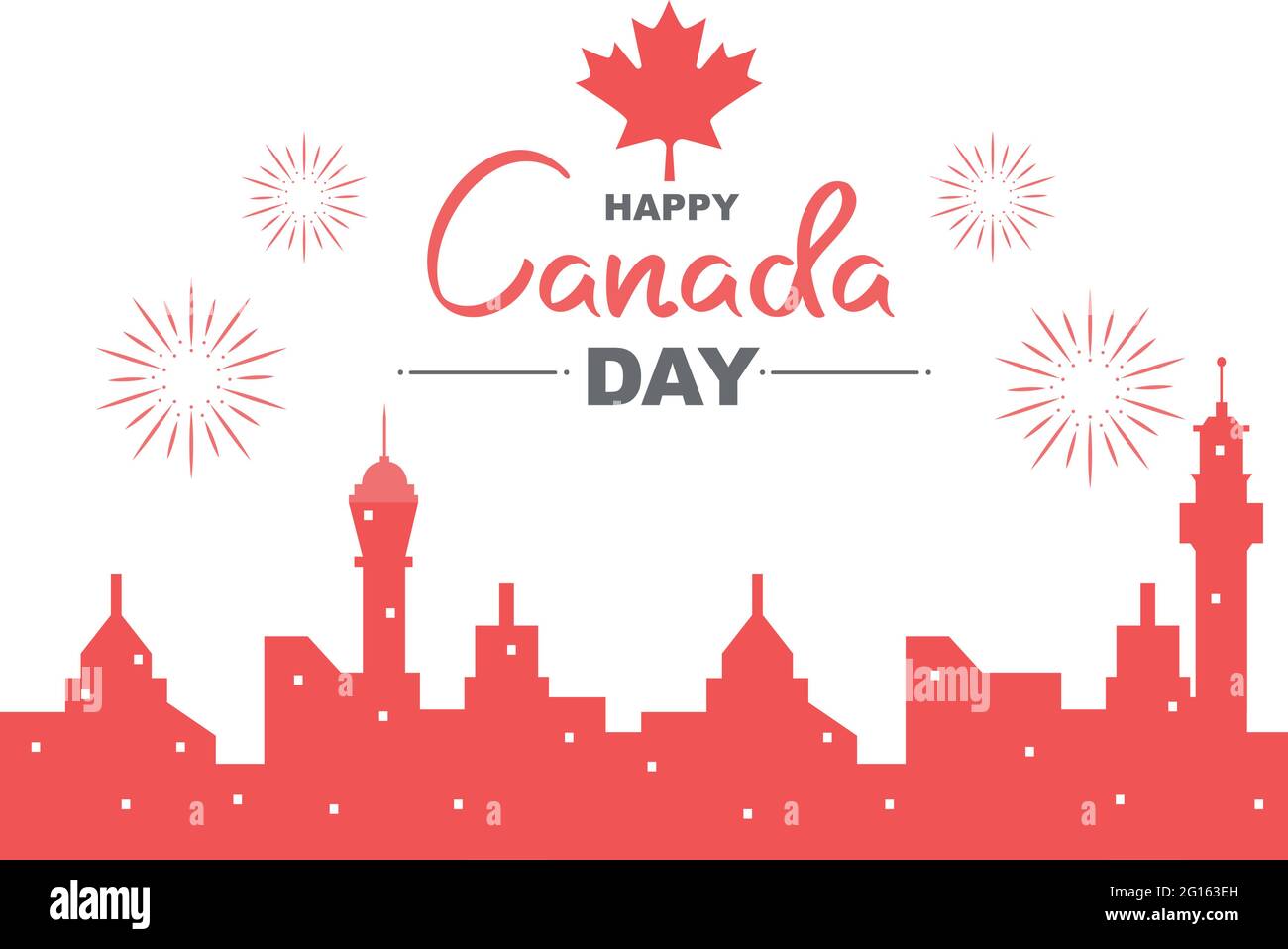 Happy Canada Day Celebration in 1st July Vector Illustration. Suitable ...