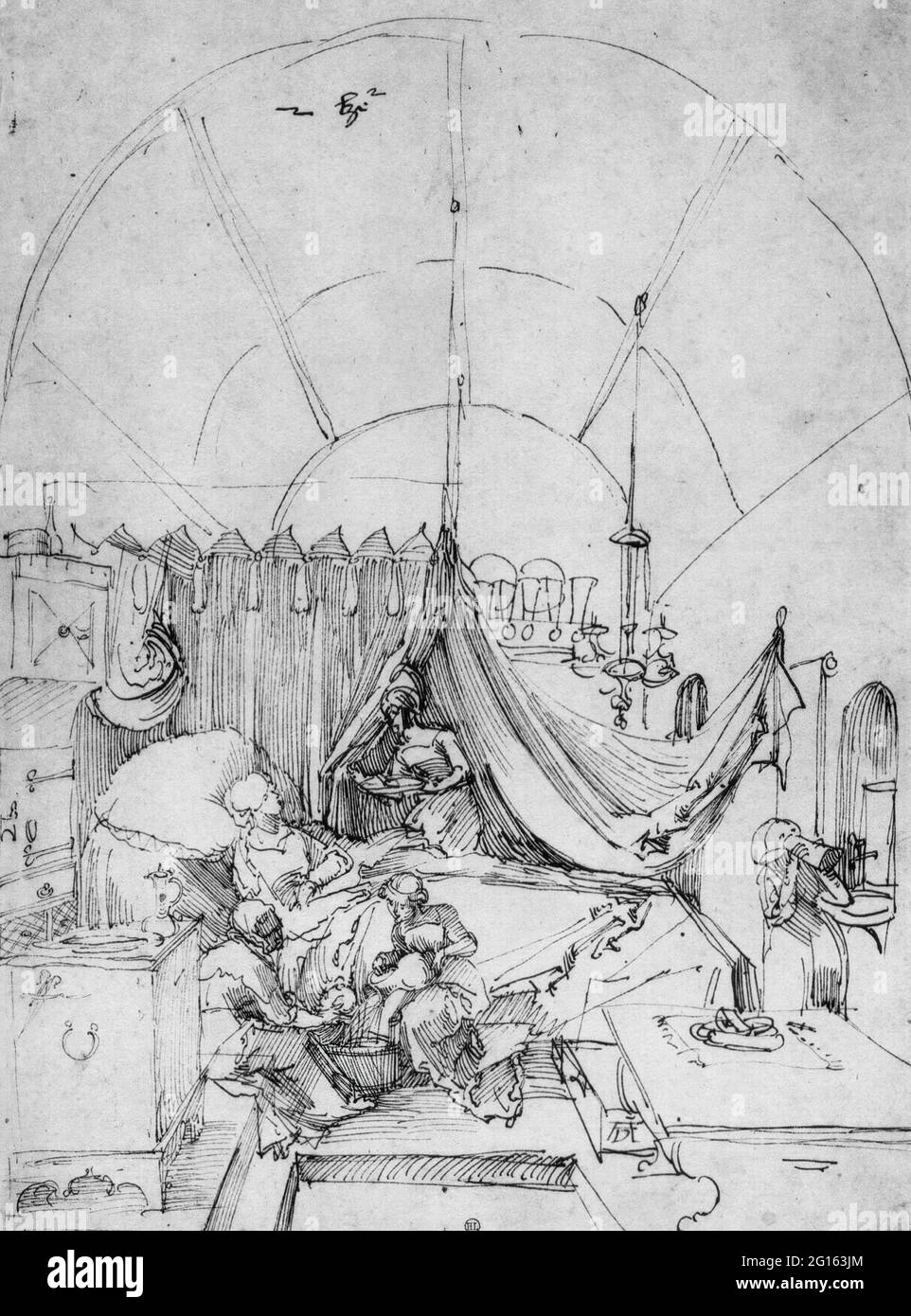 Albrecht Dürer - Birth Mary Stock Photo - Alamy