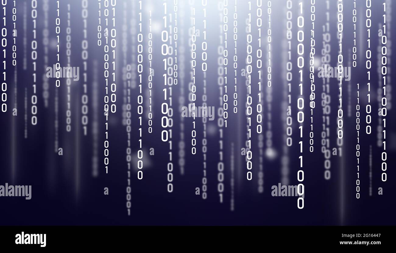 Binary numbers on computer monitor hi-res stock photography and images - Alamy