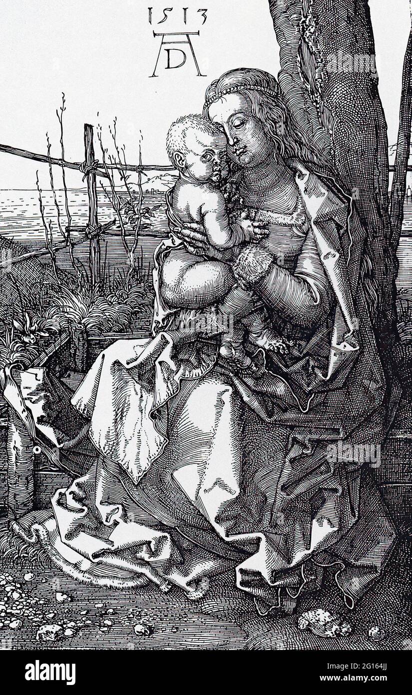Albrecht Dürer - Madonna Tree 1513 Stock Photo - Alamy