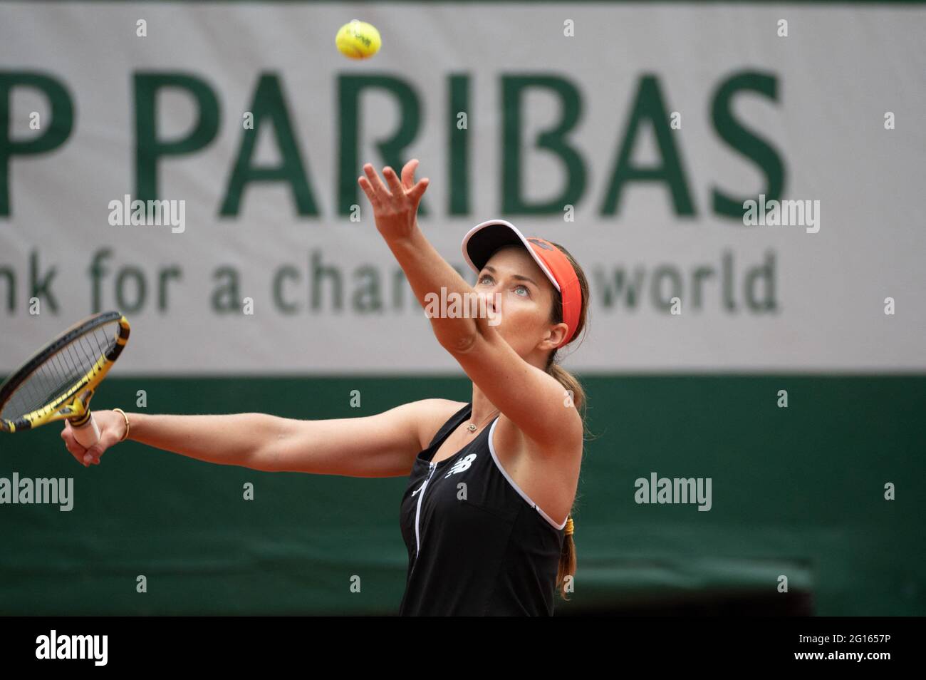 Paris, France. 04th June, 2021. Danielle Collins during the 2021 French ...
