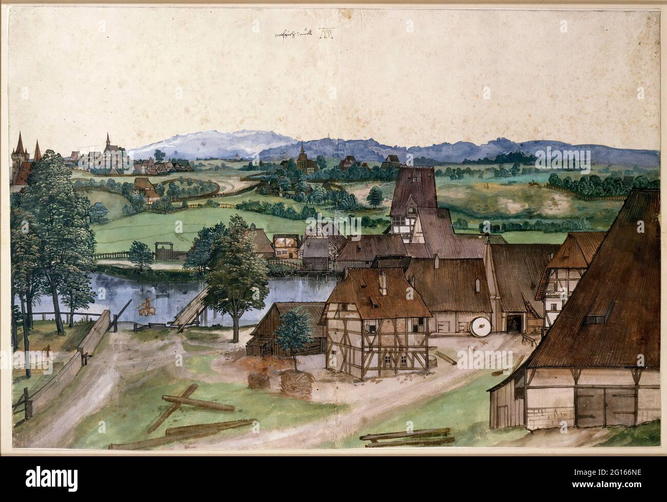 Albrecht Dürer - the Wire Drawing MILL Stock Photo - Alamy