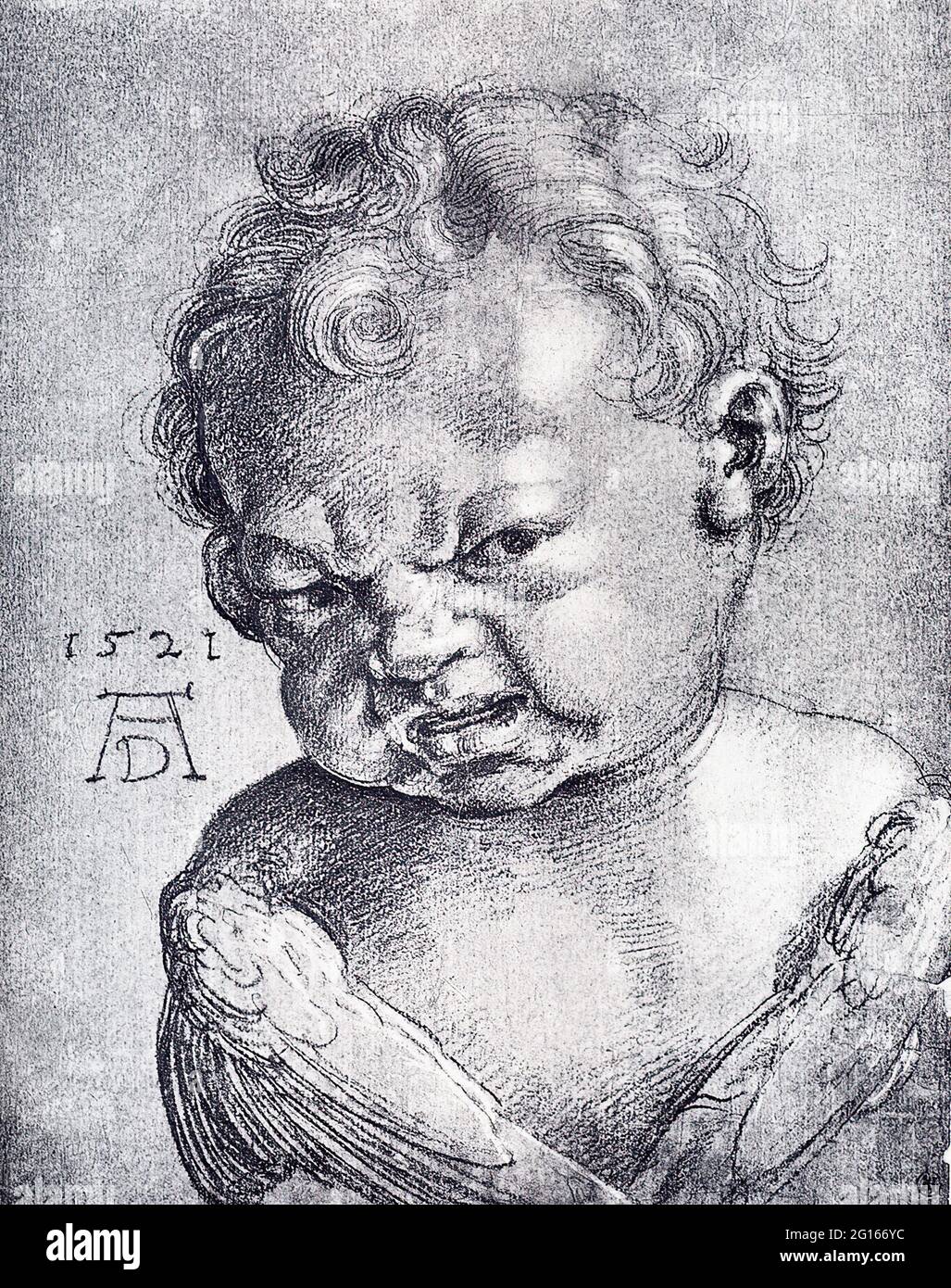 Albrecht Dürer - Weeping Cherub 1521 Stock Photo - Alamy