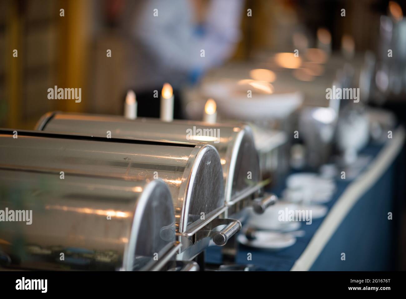 buffet food, catering food party at restaurant, mini canapes, snacks ...