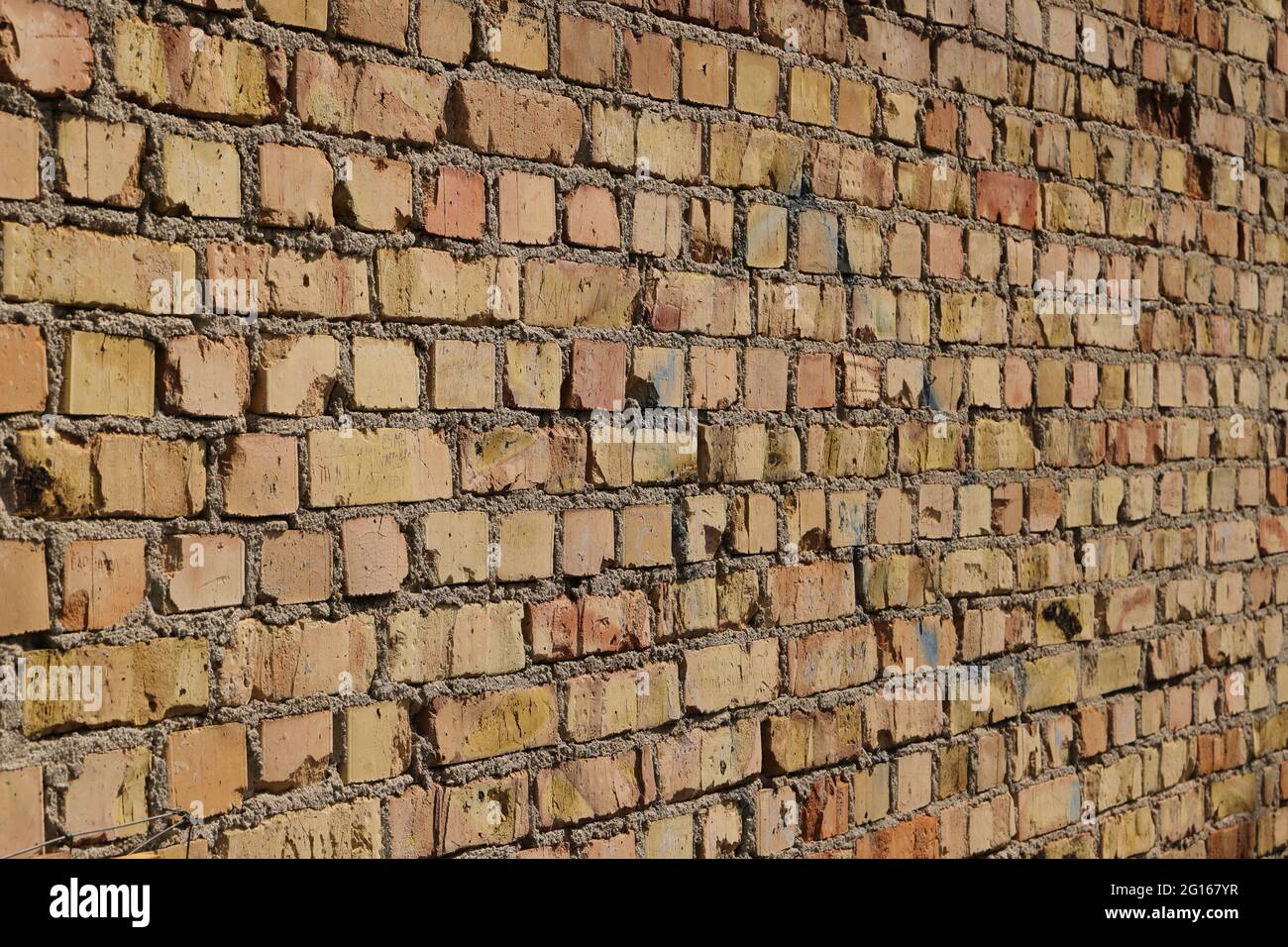 stone wall made of bricks Stock Photo - Alamy