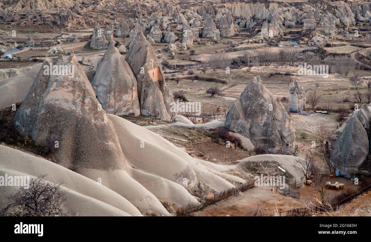 Amazing landscapes near Göreme, Cappadocia, Turkey Stock Photo - Alamy