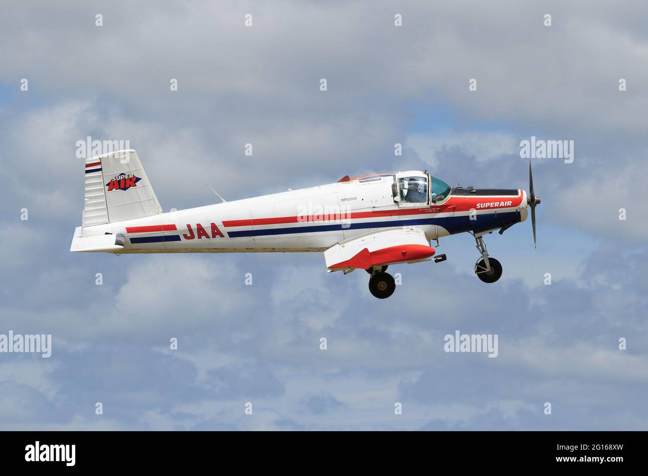A Fletcher FU-24 aircraft, a plane designed in New Zealand for aerial ...