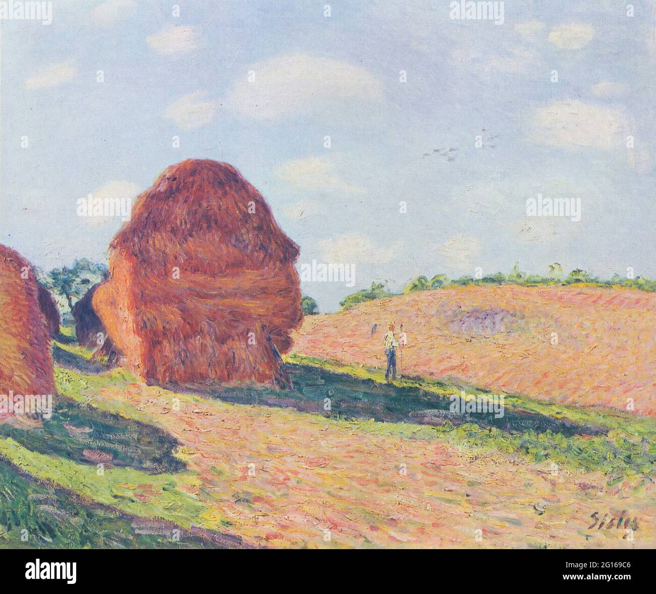 Alfred Sisley - Stack Wheat 1895 Stock Photo - Alamy