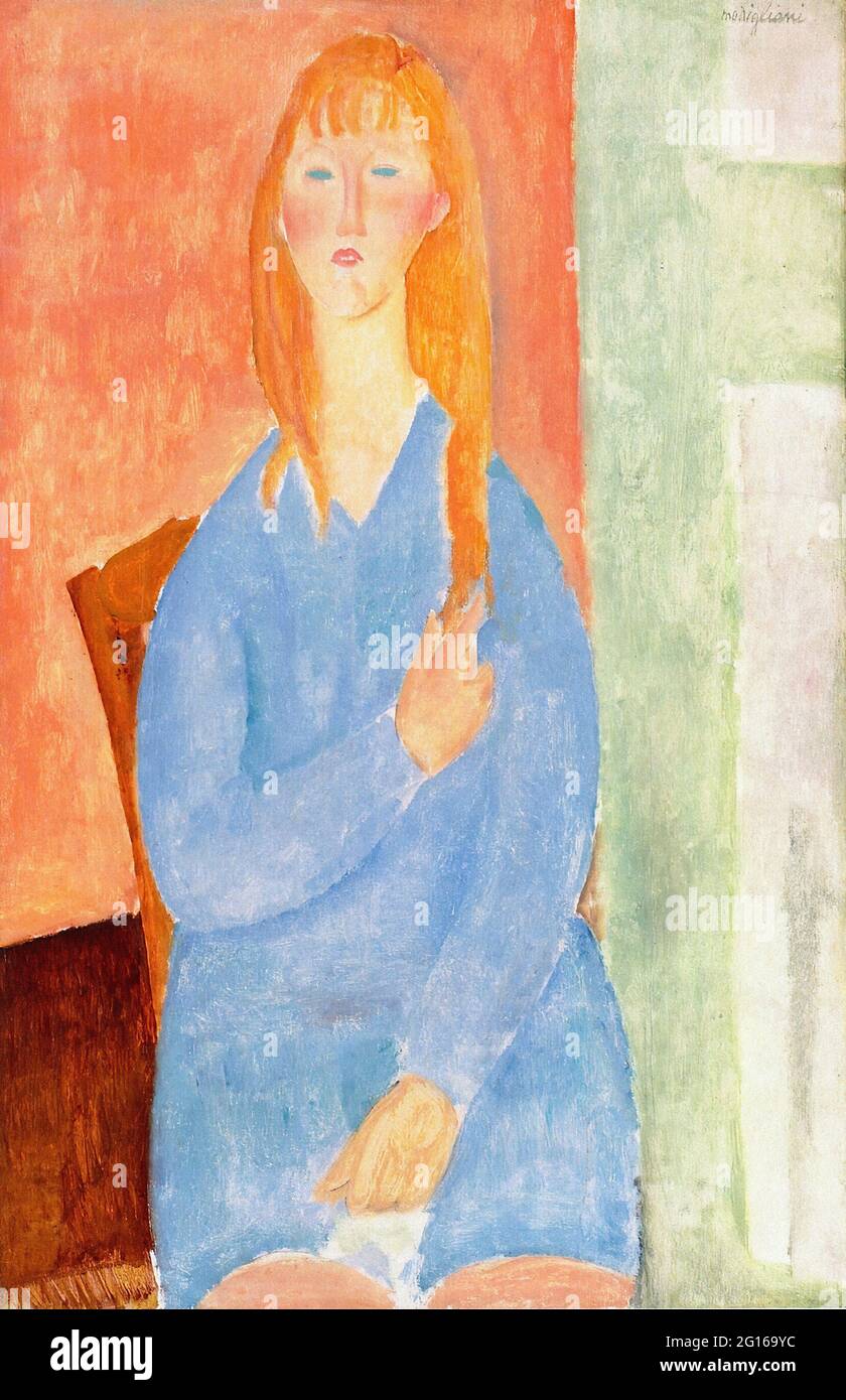 Amedeo modigliani blue hi-res stock photography and images - Alamy