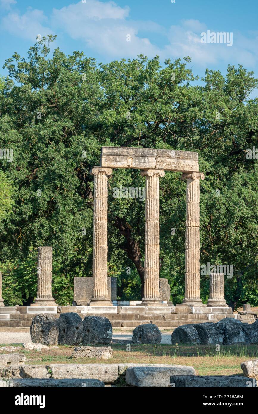 The Philippeion, ancient Greek sanctuary erected by Philip II, King of ...