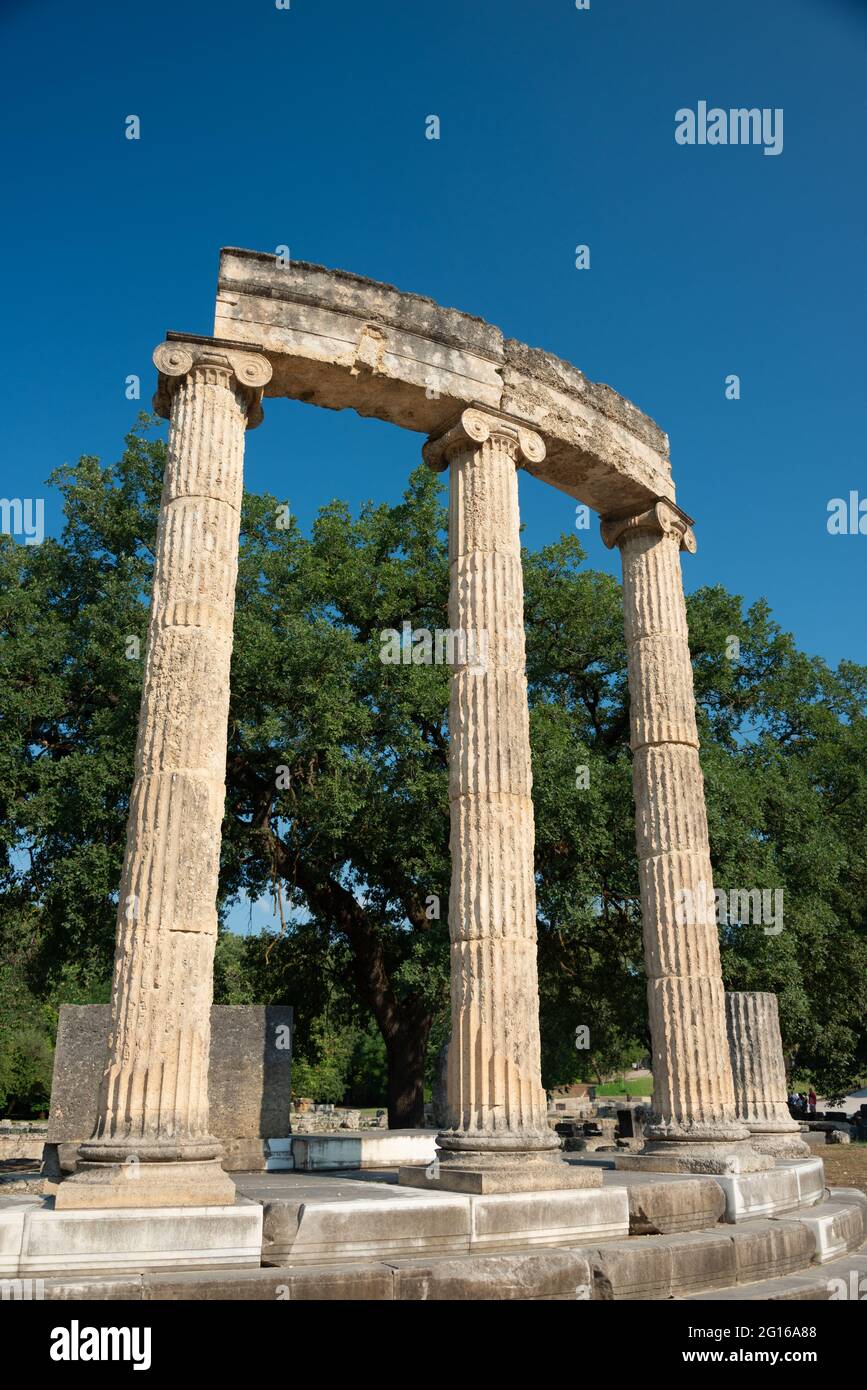 The Philippeion, ancient Greek sanctuary erected by Philip II, King of ...