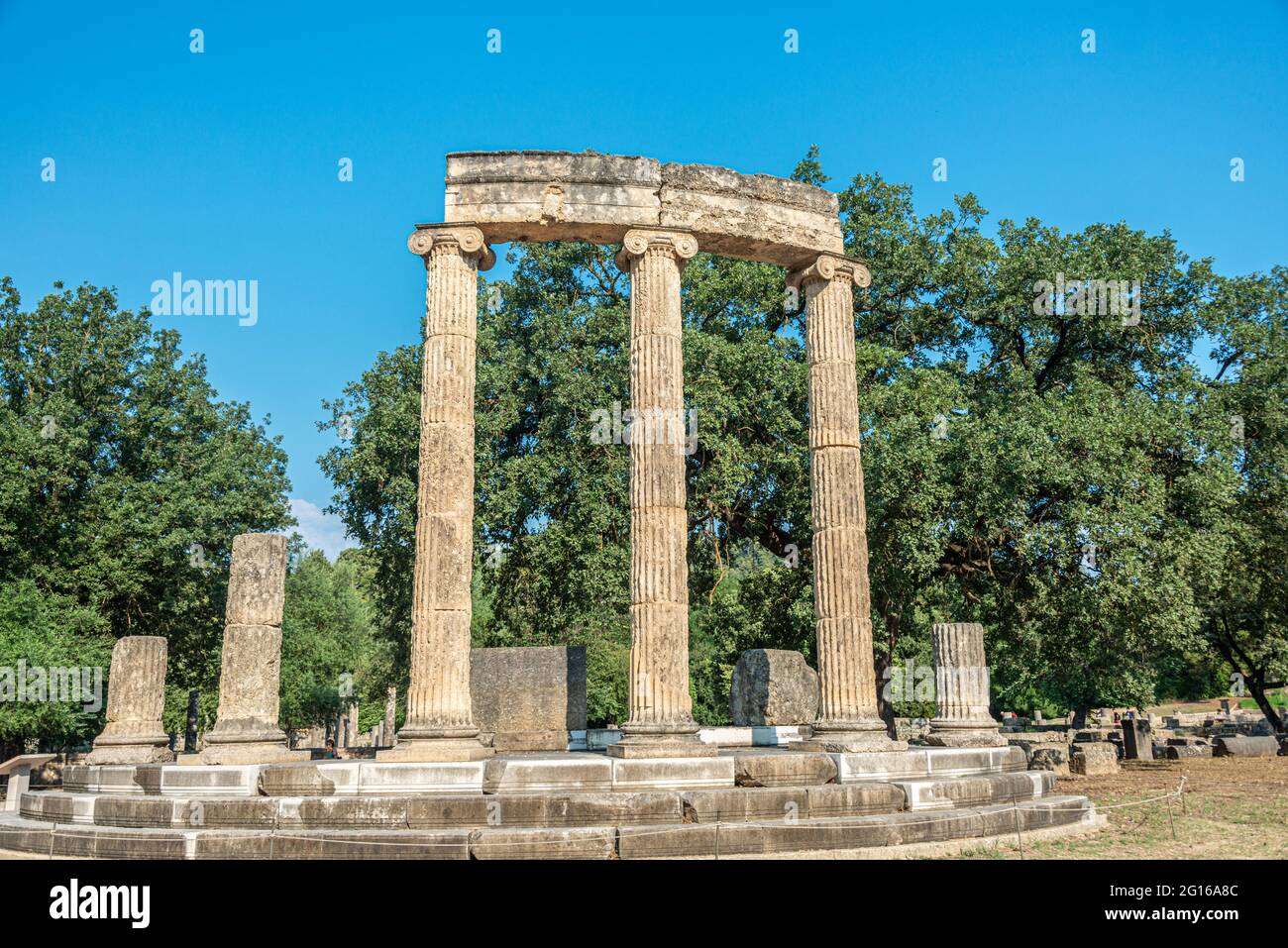 The Philippeion, ancient Greek sanctuary erected by Philip II, King of ...
