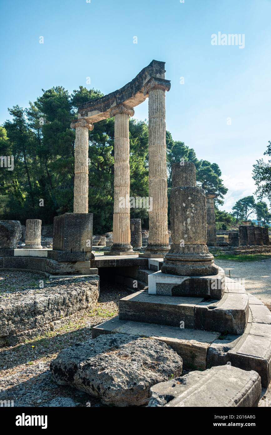 The Philippeion, ancient Greek sanctuary erected by Philip II, King of ...