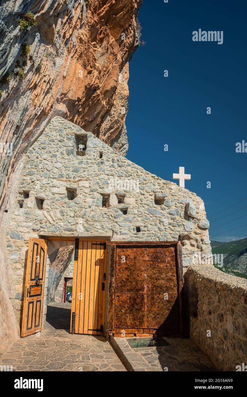 Kosmas, Greece. Interior View of The Monastery of Panagia Elona in the ...