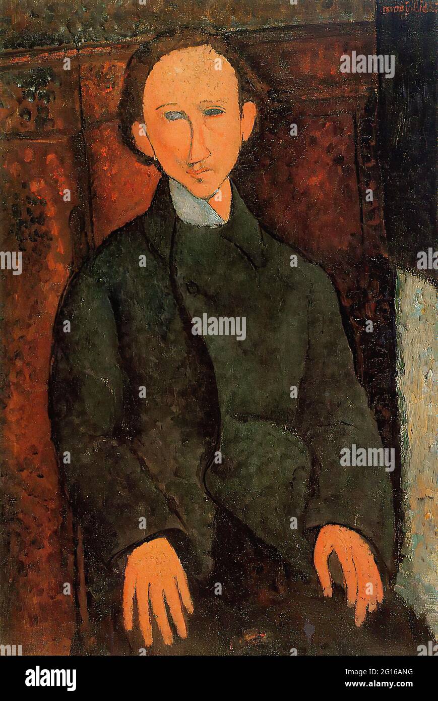 Amedeo Modigliani - Portrait Pinchus Kremenge 1916 Stock Photo - Alamy