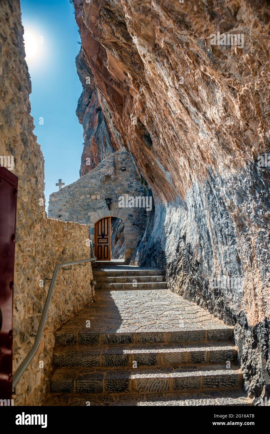Kosmas, Greece. The Monastery of Panagia Elona in the Parnon Mountains ...